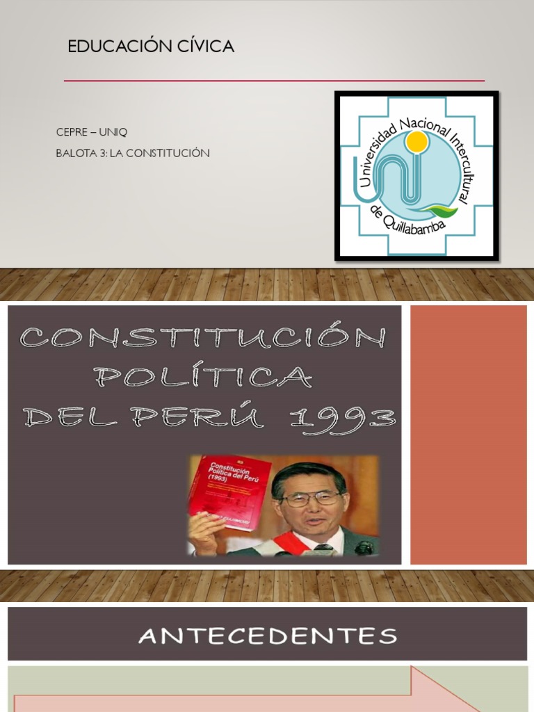 Educación Cívica La Constitucion | PDF