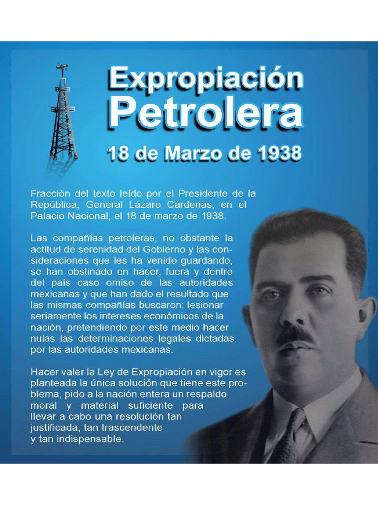 Saben por qué se celebra la Expropiación Petrolera_ La Expropiación ...