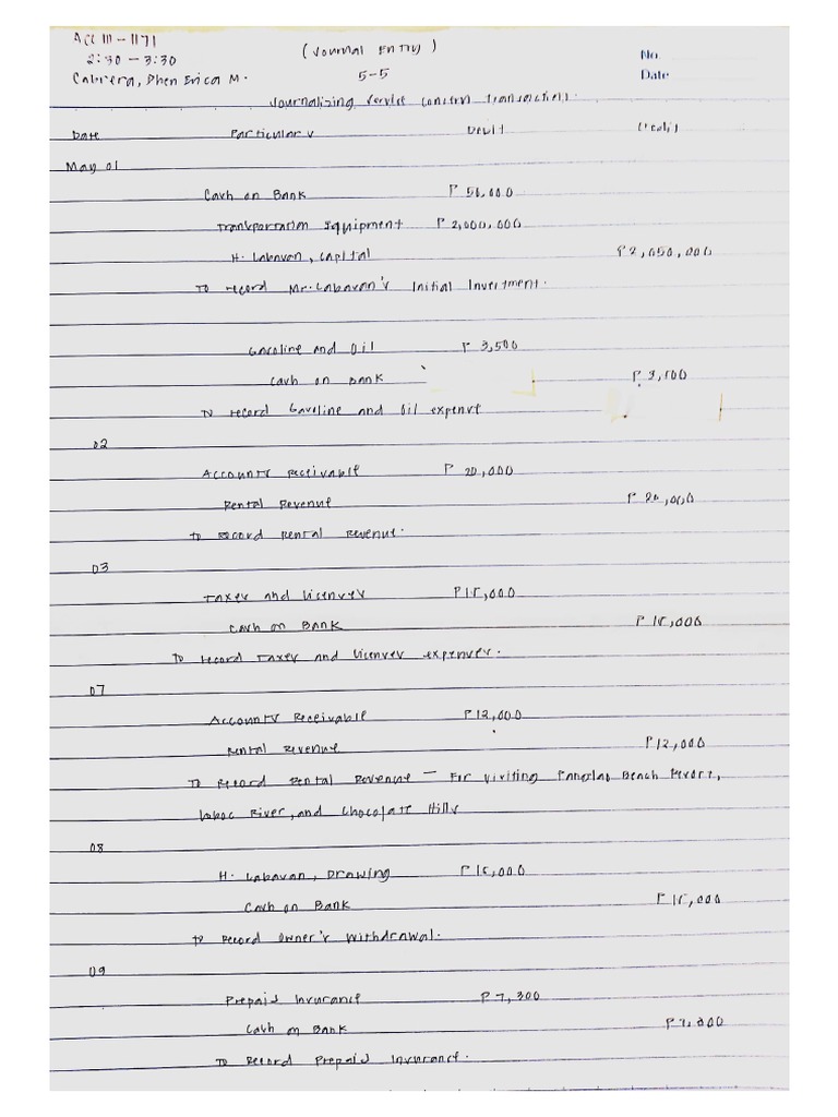 5 - 5 Journal Entry | PDF