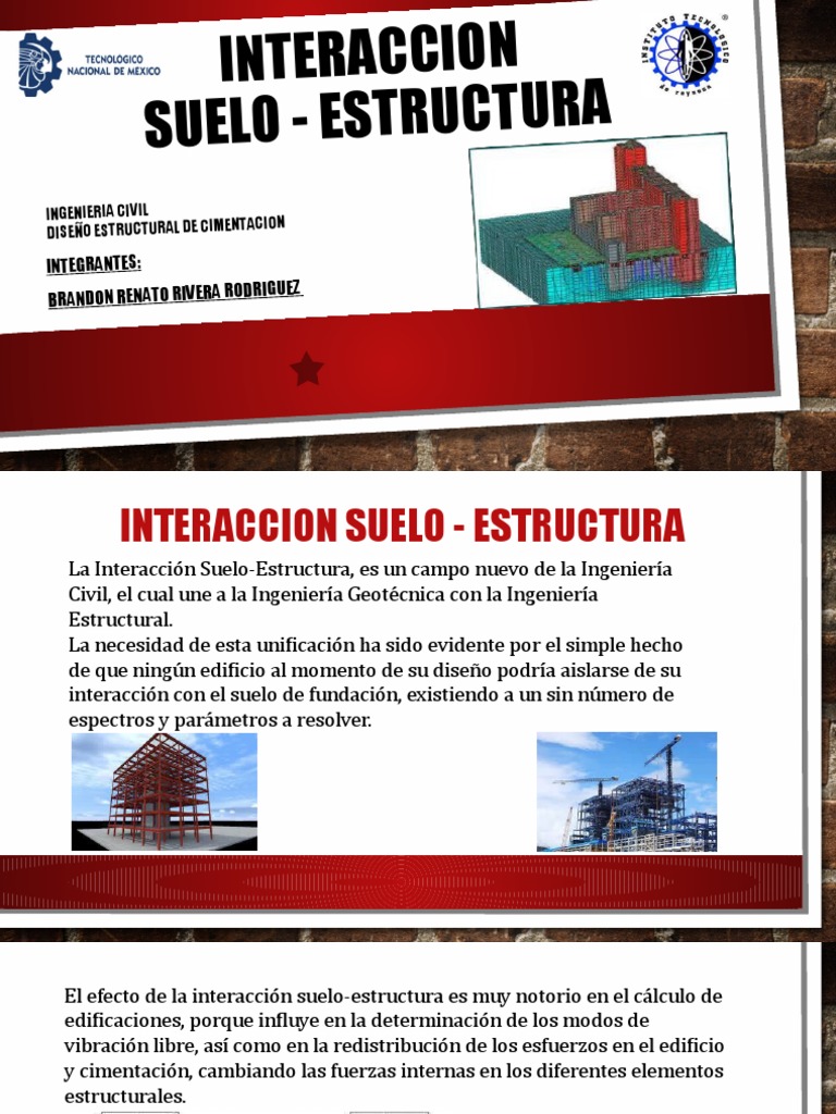 Interaccion Suelo-Estructura | PDF | Fundación (Ingeniería) | Mecánica