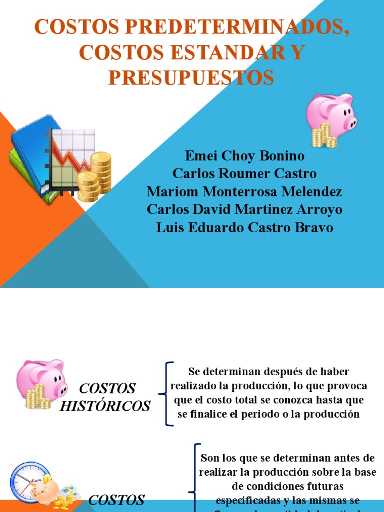 costos predeterminados, estandar, presupuesto | PDF | Presupuesto