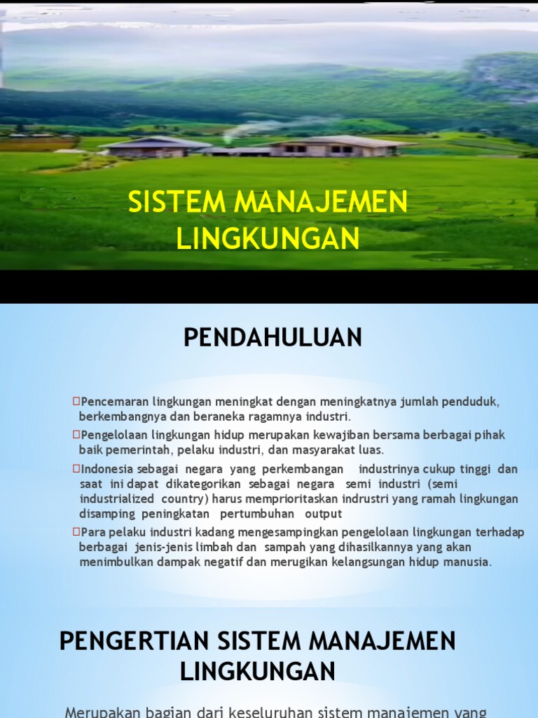 Penerapan Sistem Manajemen Lingkungan | PDF