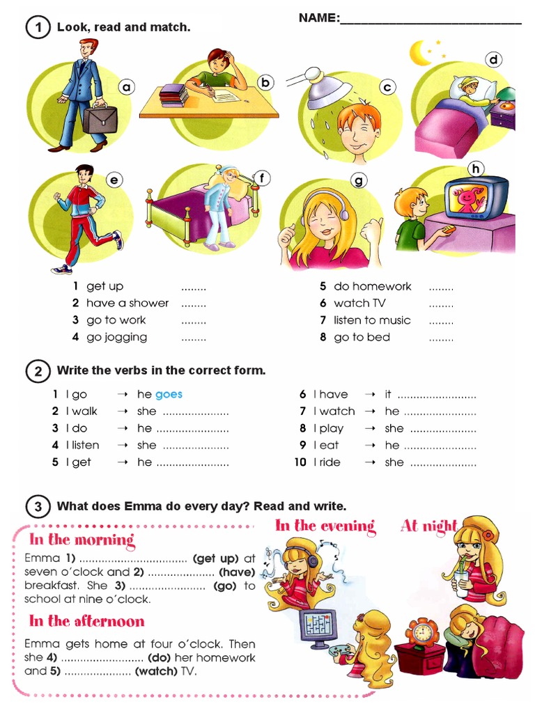 Present Simple Primary Pdf