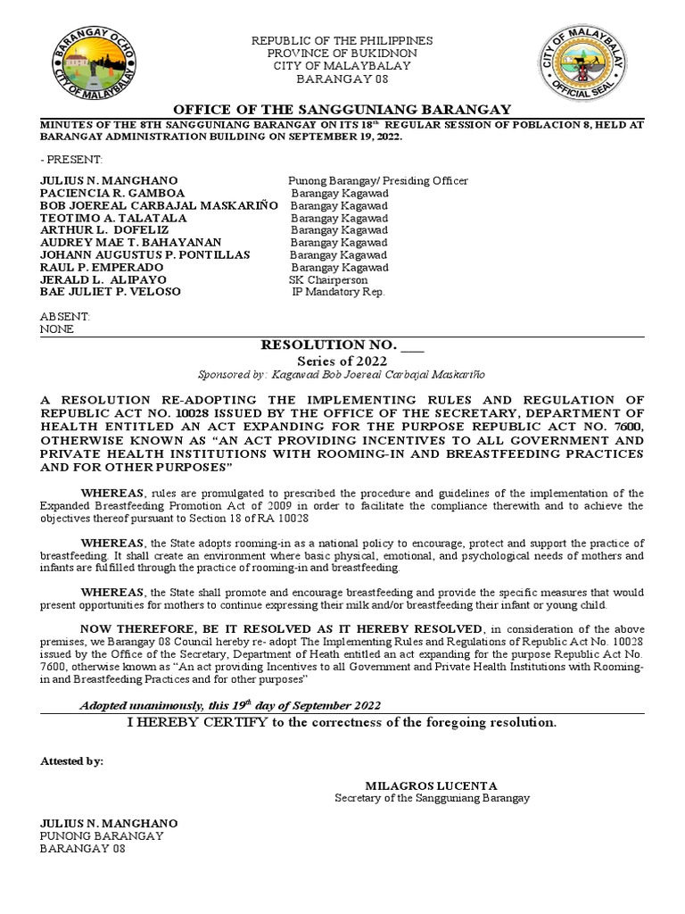 RA No. 10028 | PDF | Breastfeeding | Justice