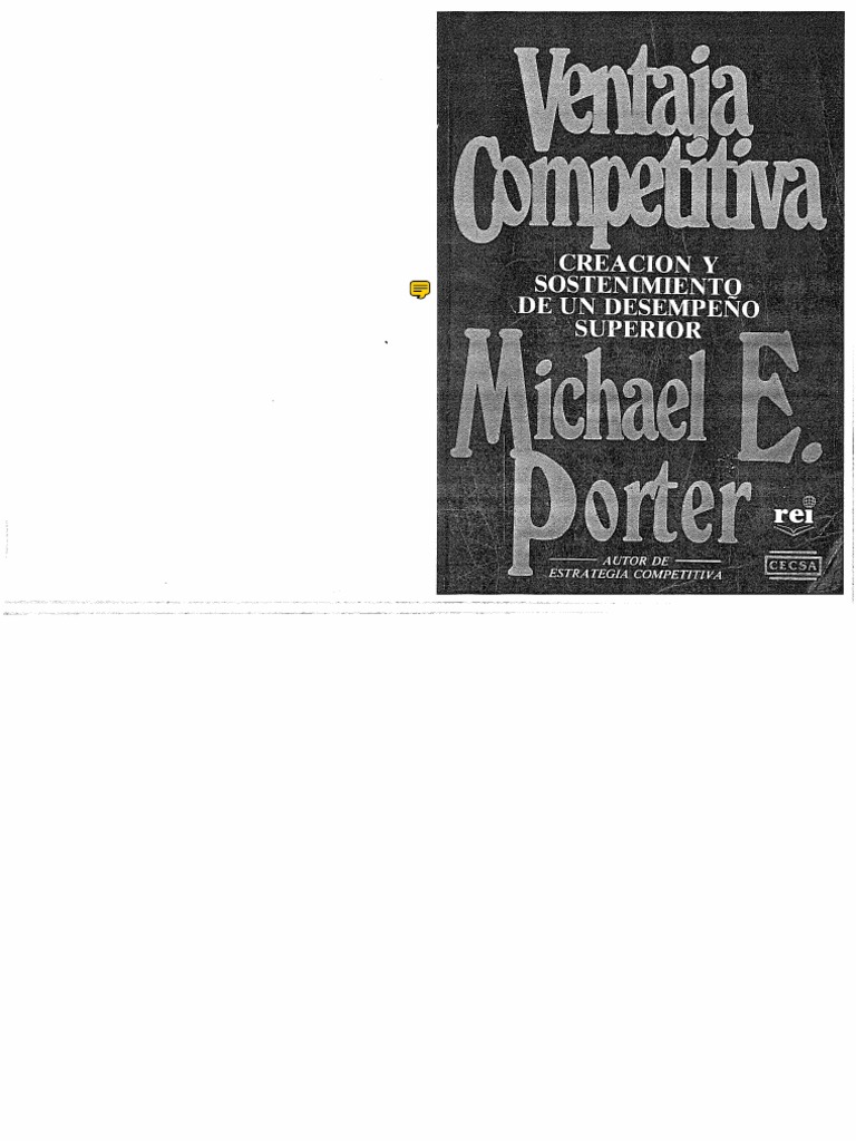 Libro Ventaja Competitiva Creacion y Sostenimiento de Un Desempeño ...