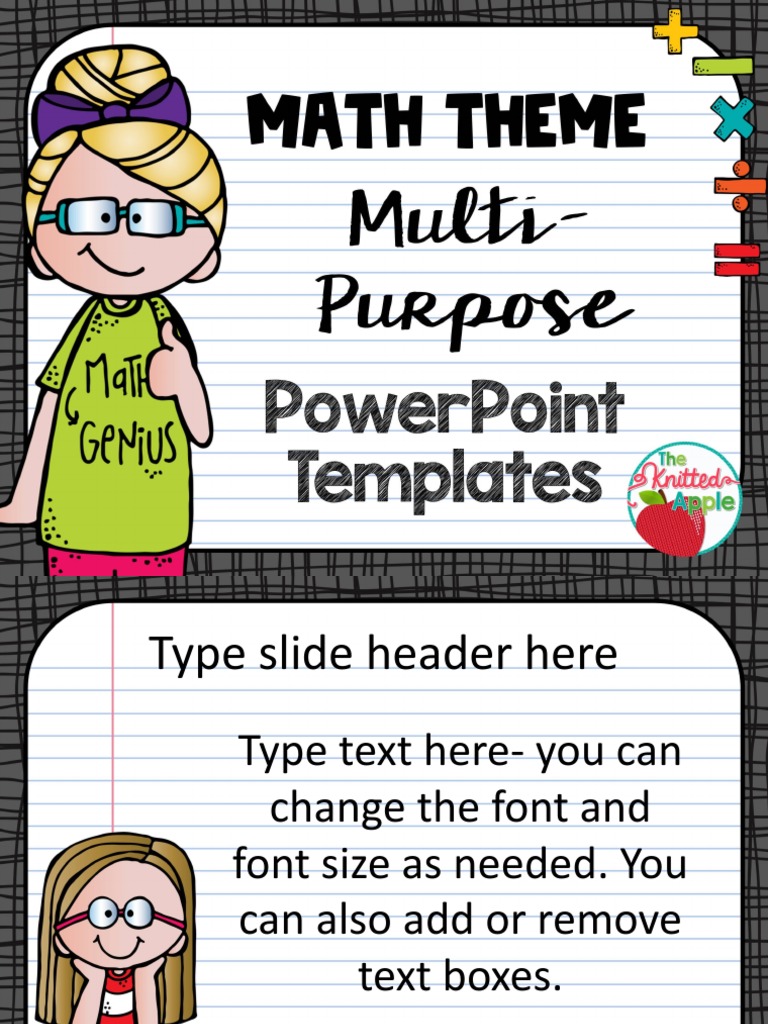 Free Math Powerpoint Templates Pdf