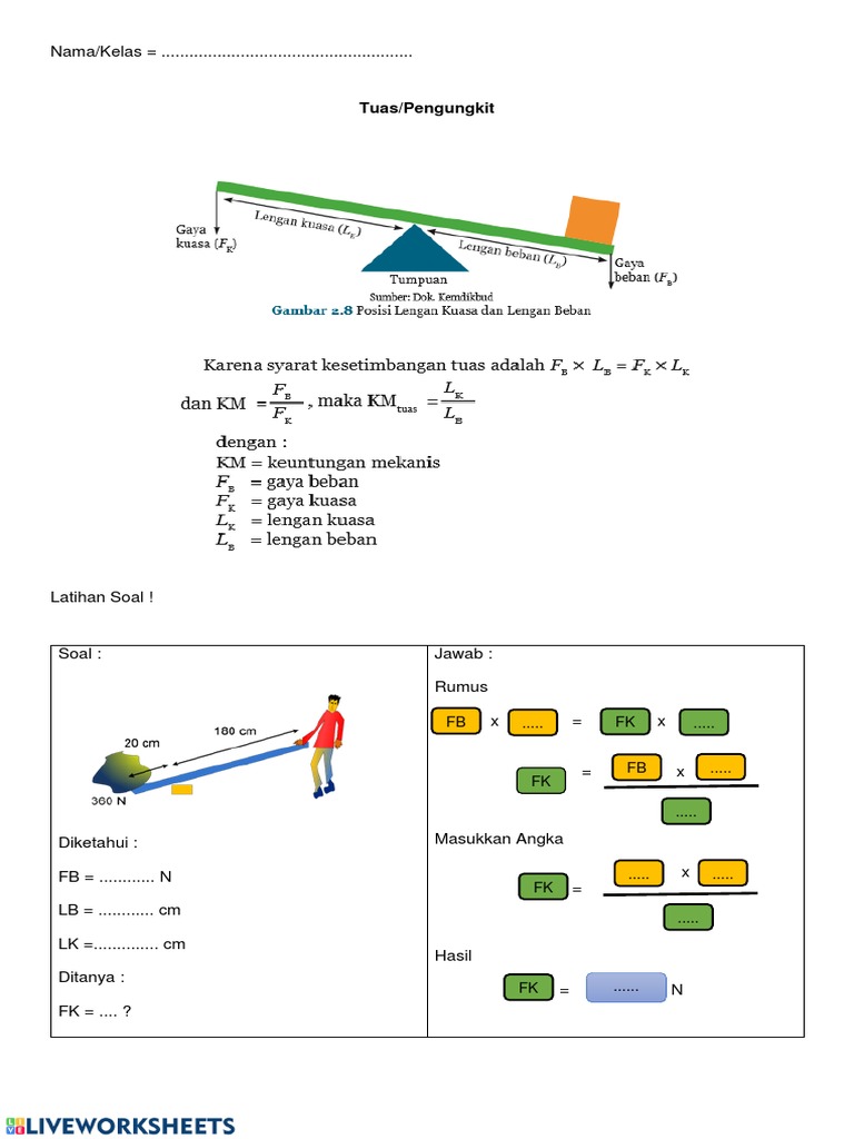 Latihan Penyelesaian Soal Tuas | PDF