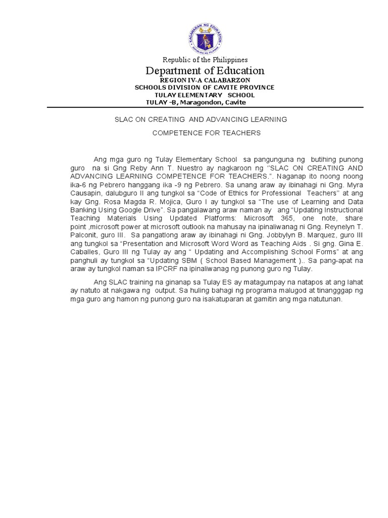 Narrative INSET | PDF