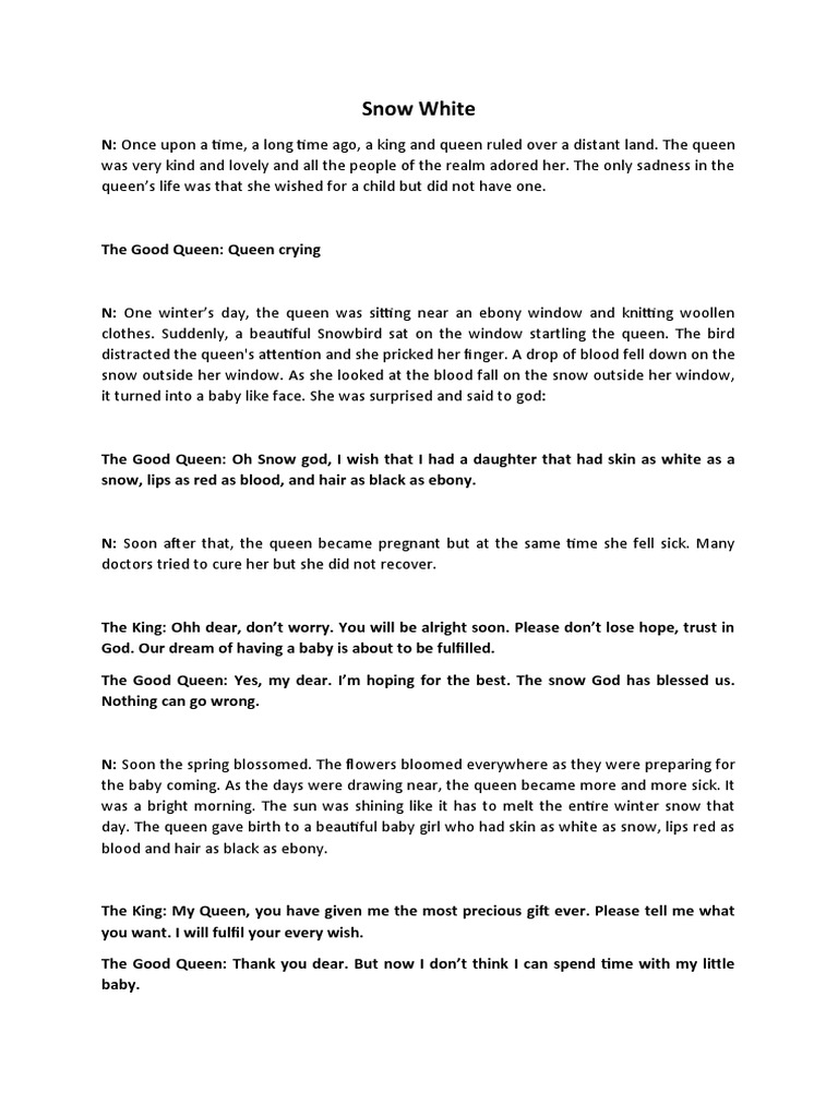 Snow White | PDF | Snow White | Fairy Tales
