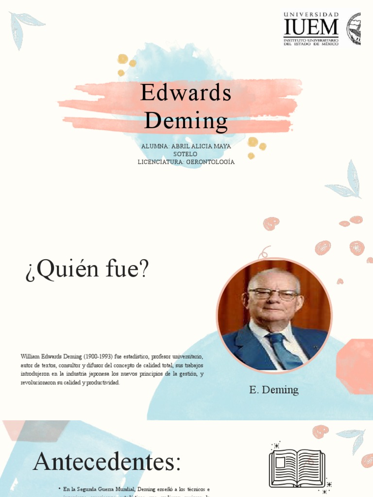 Edward Deming | PDF | Economias