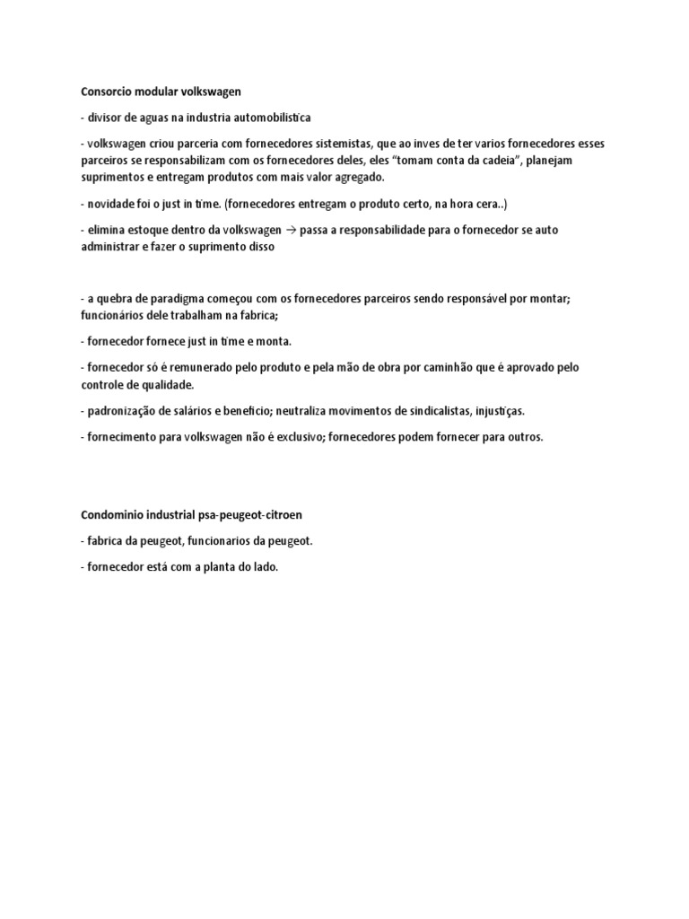 Consórcio Modular Volkswagen: Inovação e Parcerias | PDF