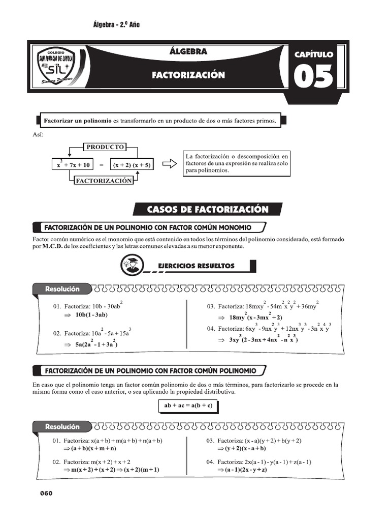 Algebra Cap 5 PDF | PDF