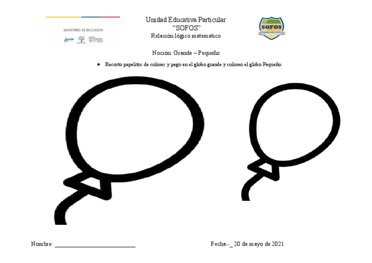 Noción Grande - Pequeño | PDF