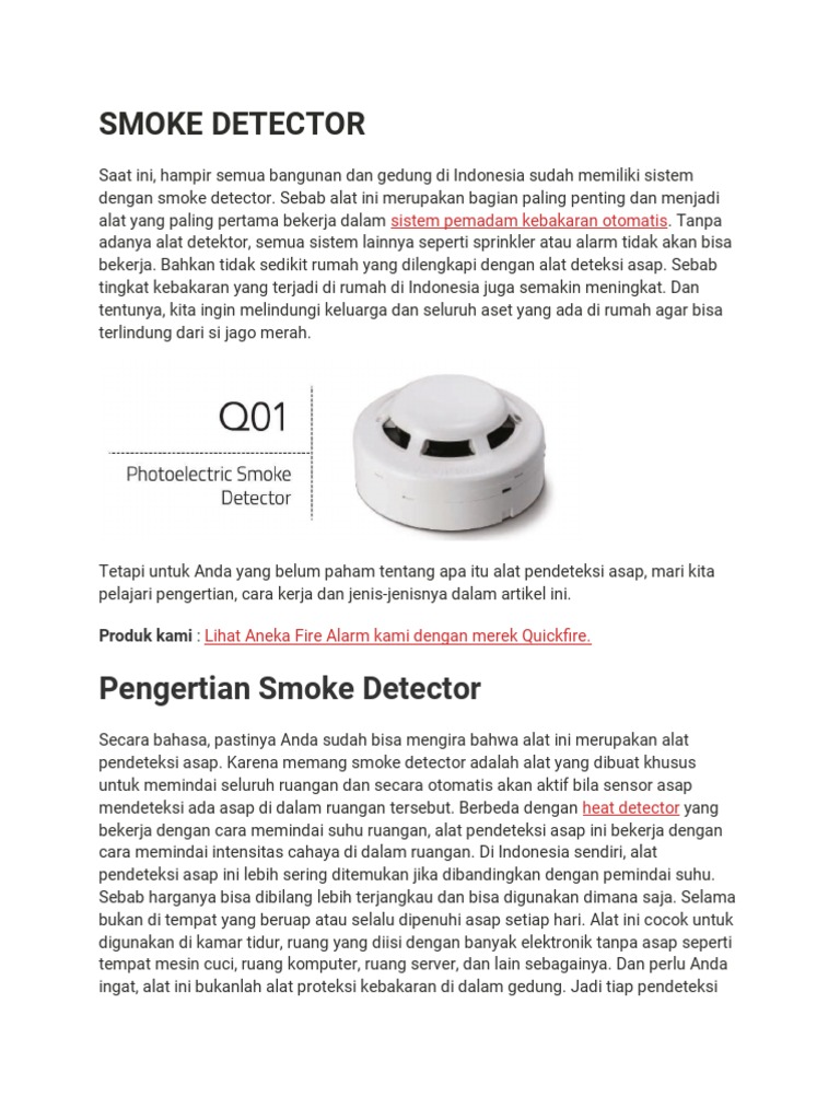 Smoke Detector | PDF