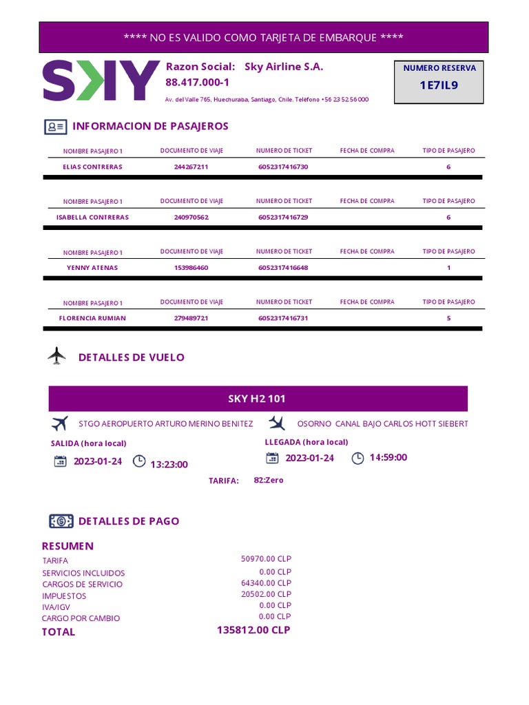 1e7il9 Receipt Sky PDF | PDF | Aviación
