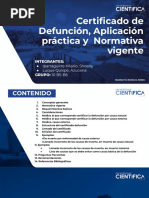 Curso Virtual Sobre El Correcto Llenado Del Certificado de Defunción | PDF | El embarazo | Muerte
