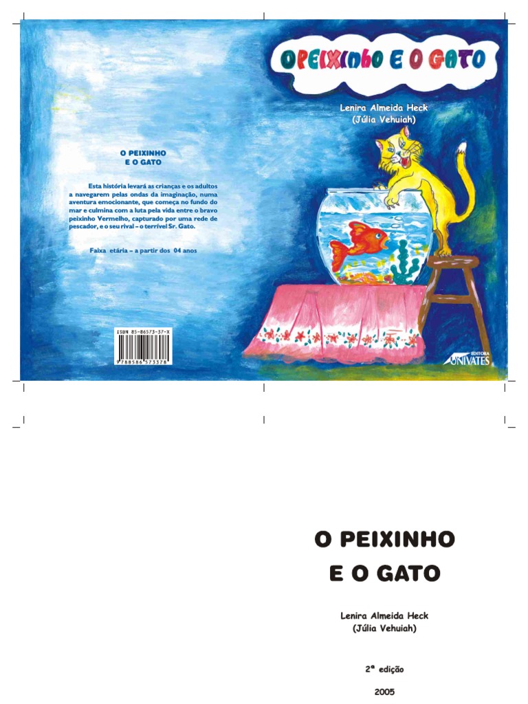 O Peixinho e o Gato Autor Lenira Almeida Heck | PDF | Gatos | Vermelho