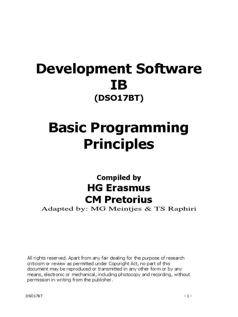 DSO17BT Programming Principles Chap 2 2018 | PDF | Parameter (Computer ... DSO17BT Programming Principles Chap 2 2018 | PDF | Parameter (Computer ...