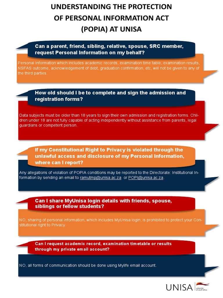 POPIA Compliance at UNISA Explained | PDF | Social Science