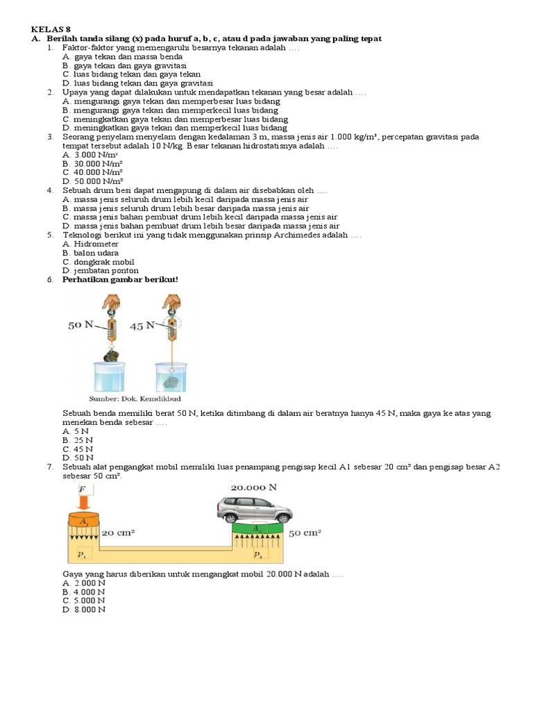 Soal PTS 2 Ipa Kelas Viii K13 | PDF