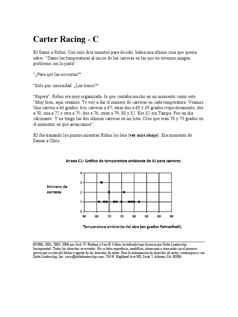 Carter Racing C Document Esp Rev New | PDF