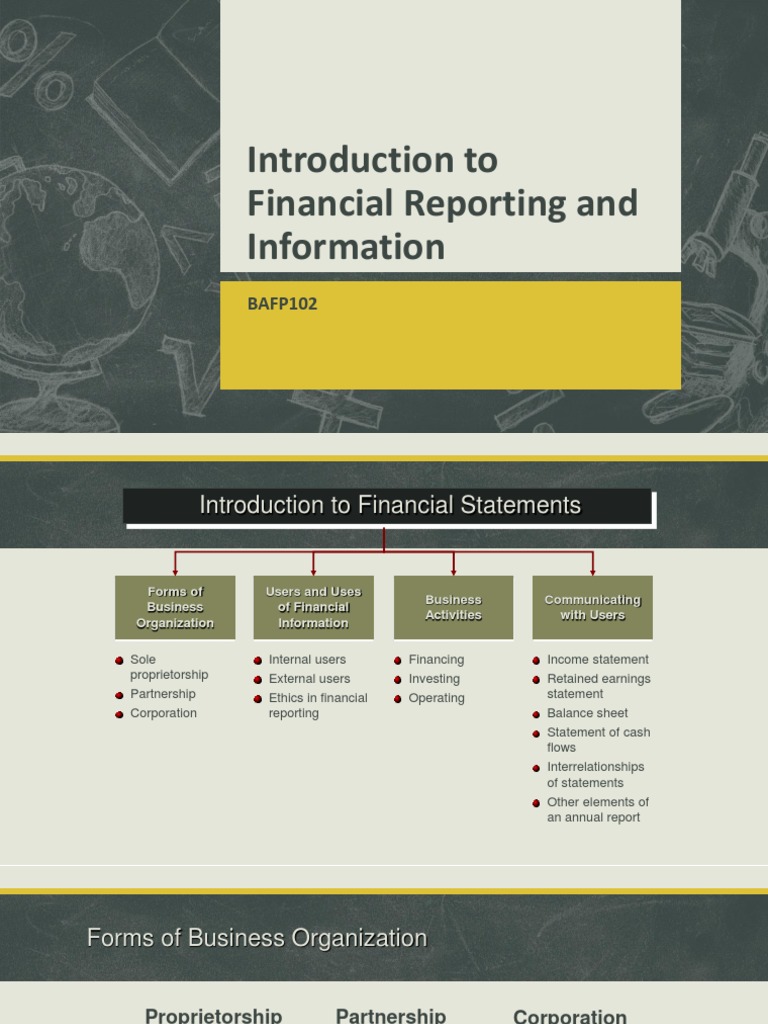 1 Introduction To Financial Reporting and Information | PDF ...