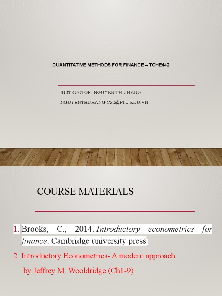 Ch1 Introduction | PDF | Econometrics | Statistics Ch1 Introduction | PDF | Econometrics | Statistics