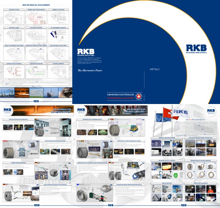 RKB Metals Industry Leaflet | PDF | Bearing (Mechanical) | Rolling ...