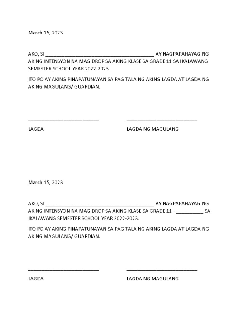 Drop Form | PDF