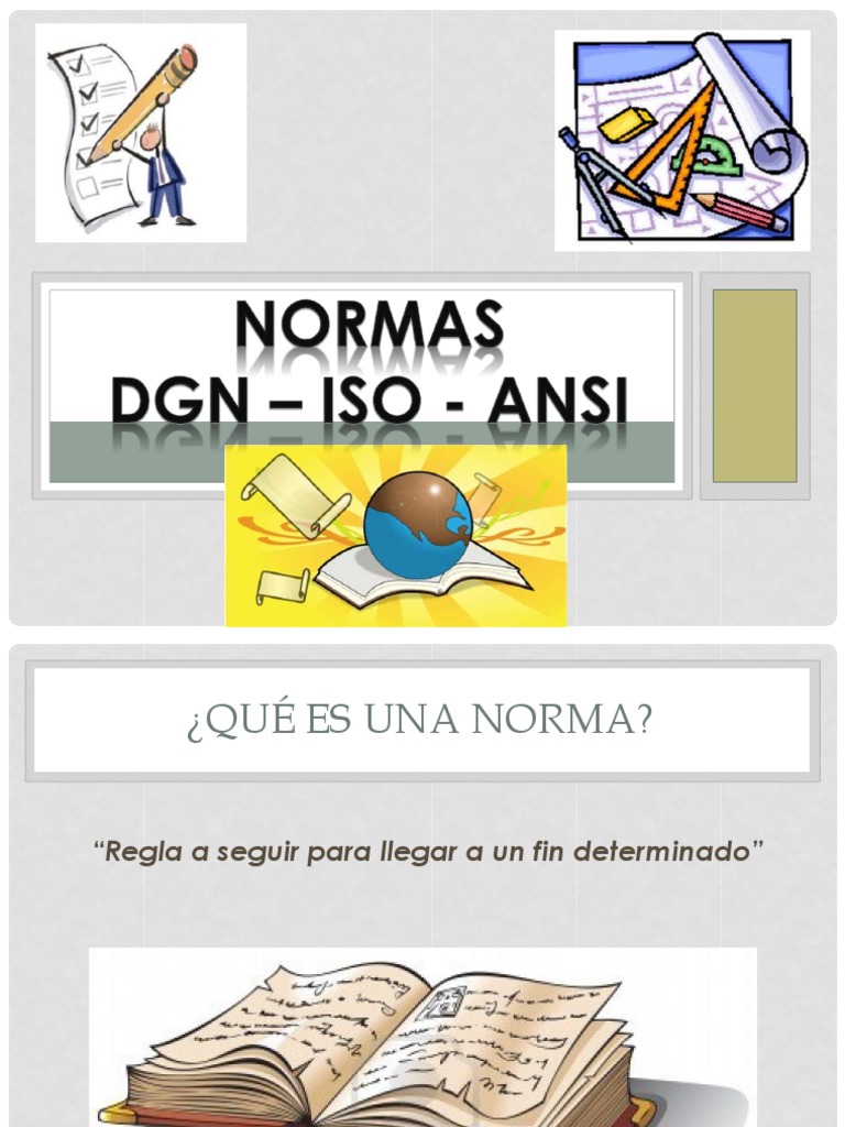 Normas DGN, Iso, Ansi | PDF | Organización internacional para la ...