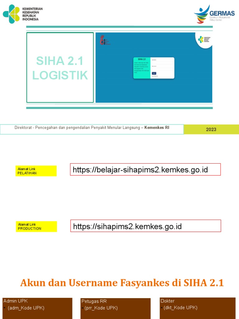 Panduan SIHA 2.1 untuk Fasyankes | PDF