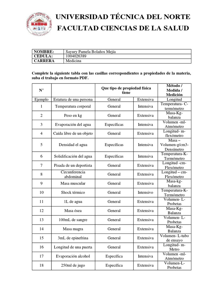 Propiedades de La Materia | PDF | Ciencias fisicas | Cantidad