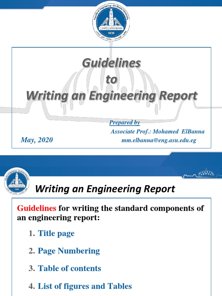 Guidelines For Writing An Engineering Report | PDF | Ellipsis | Punctuation