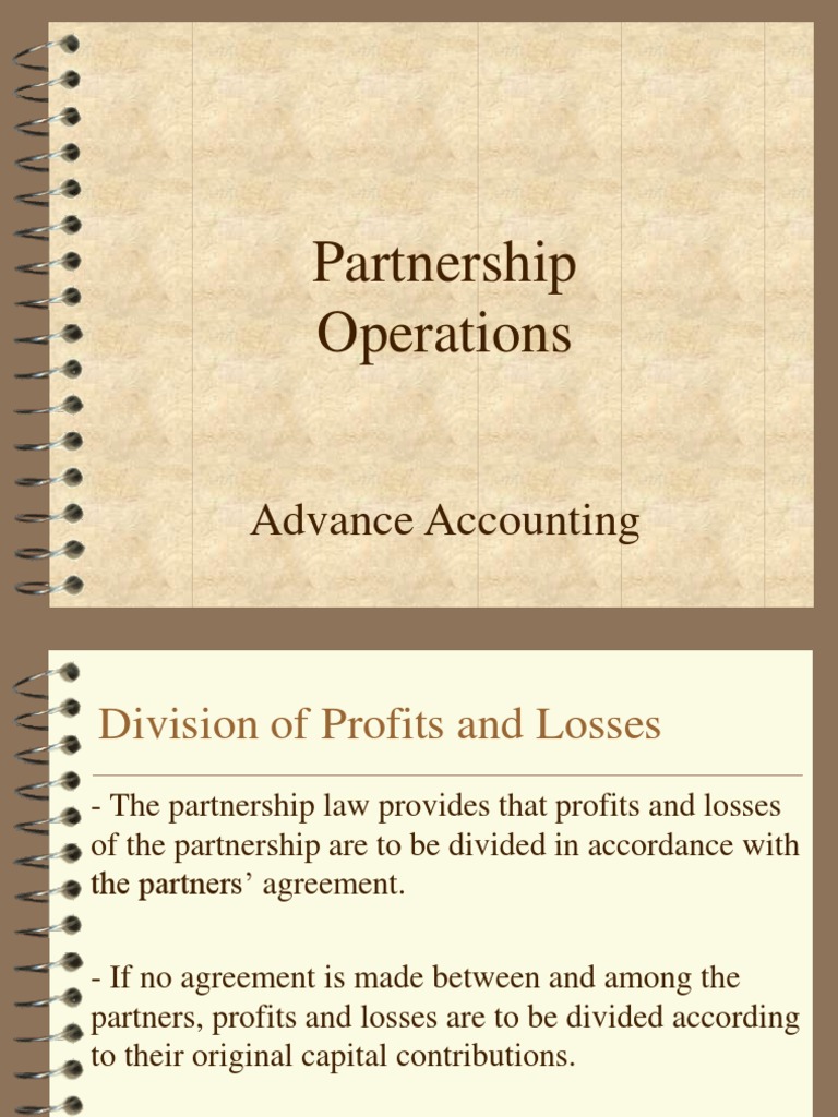Partnership Operations | PDF
