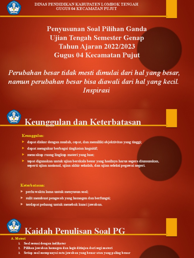 OPTIMASI SOAL PG | PDF