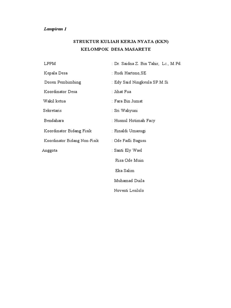 Lampiran 1 dan 2 | PDF