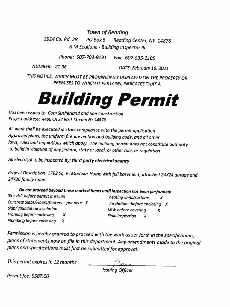Building Permit | PDF