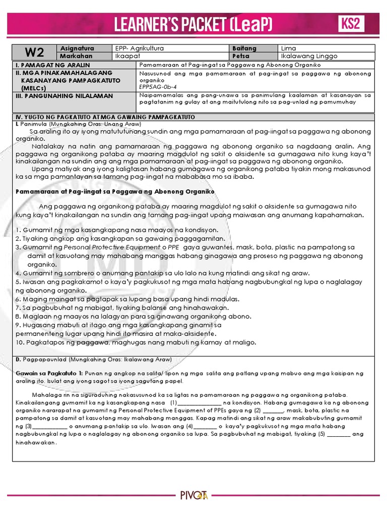 Q4 Elem AFA 5 Week2 | PDF