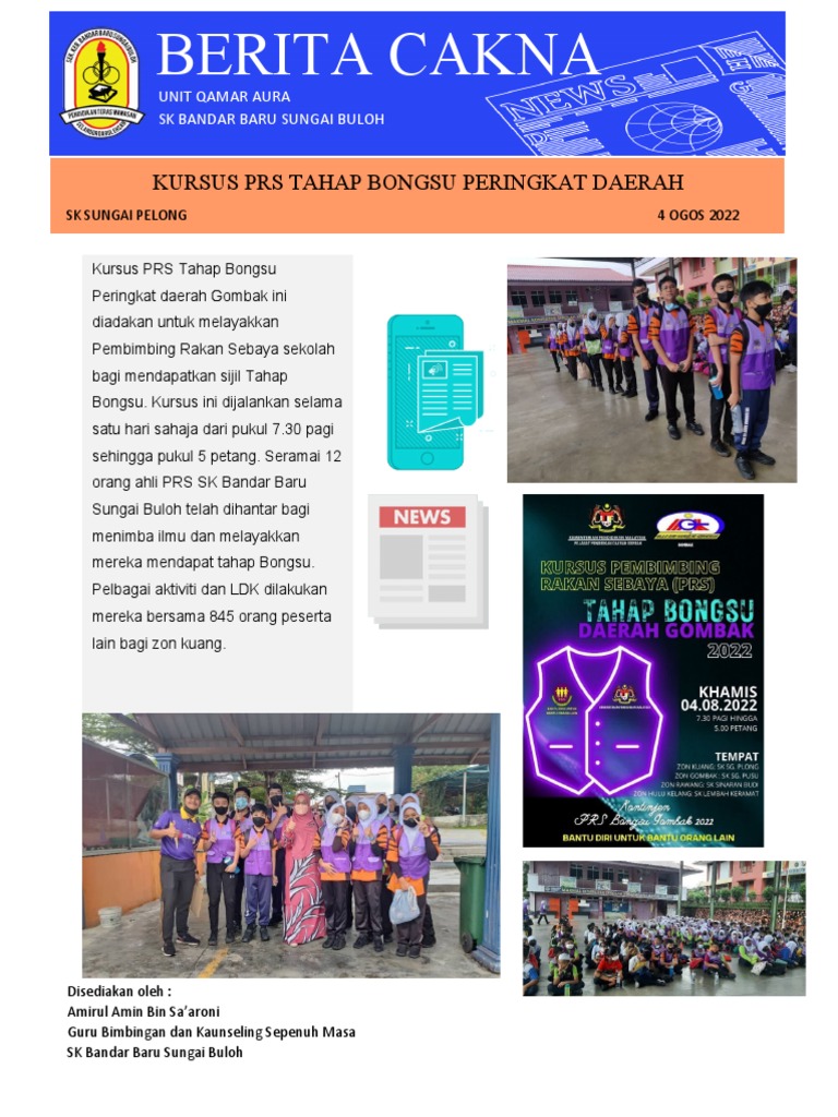 LAPORAN - Kursus PRS Bongsu | PDF