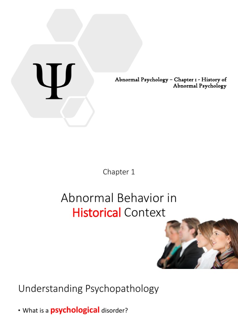 Chapter 1 History of Abnormal Psychology PDF | PDF | Psychoanalysis | Mental Disorder