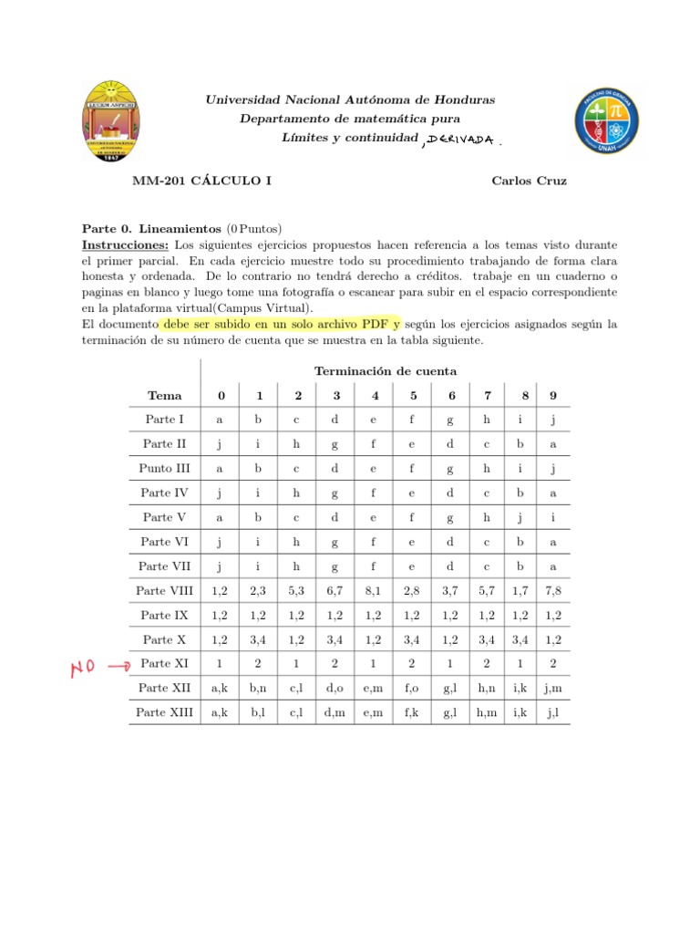 MM201, Guia I Parcial PDF | PDF | Derivado | Tarifas