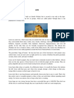 African Lion Reproduction and Life Cycle | PDF | Lion | Tiger