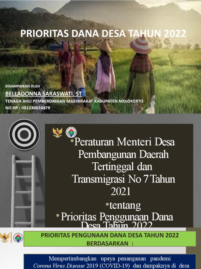 Prioritas Penggunaan Dana Desa 2022 | PDF