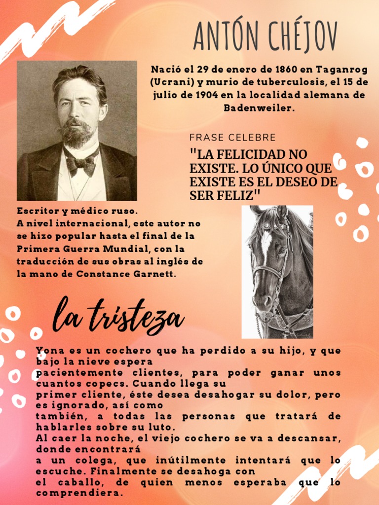 Biografía de Antón Chéjov | PDF