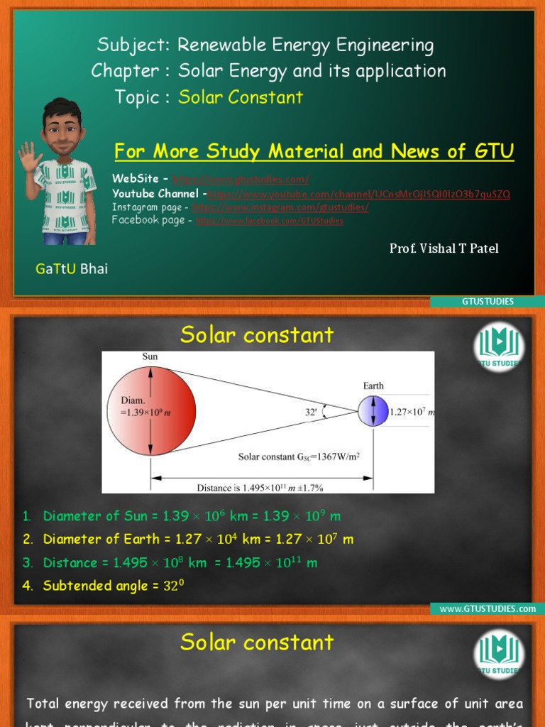Solar Constant | PDF | Sun | Physical Sciences