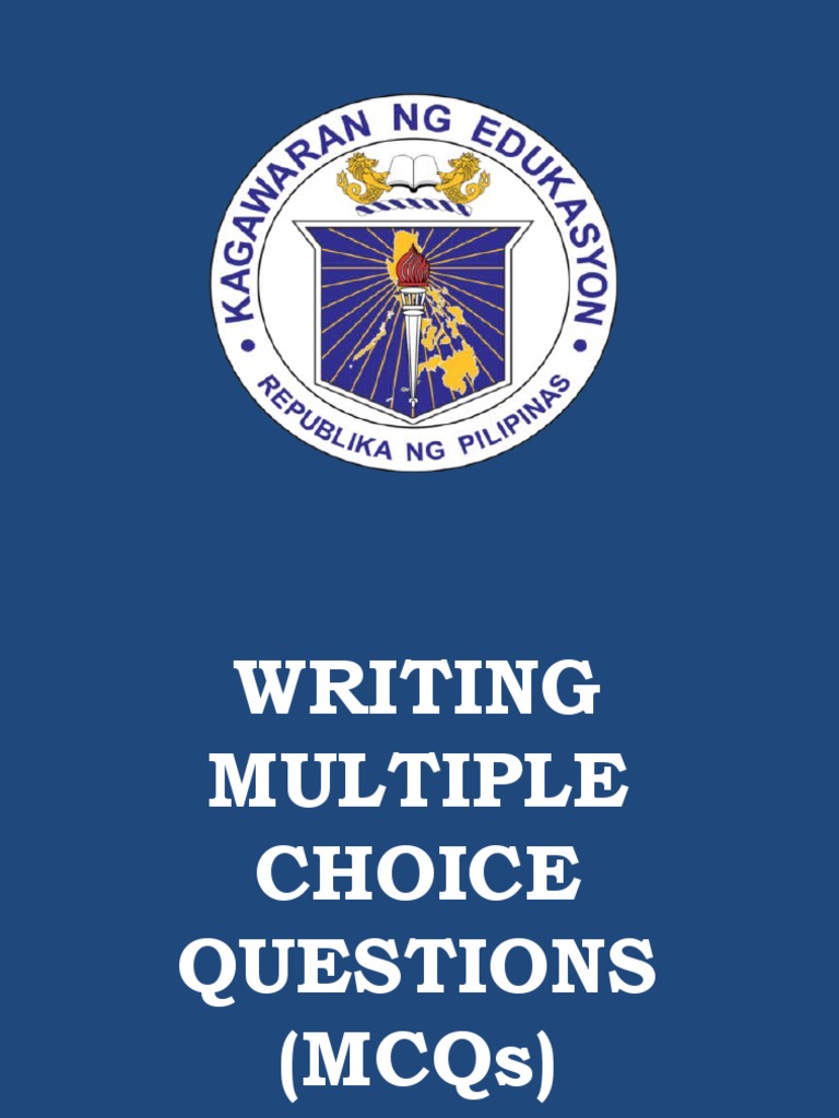 Writing Multiple Choice Questions | PDF | Multiple Choice | Science