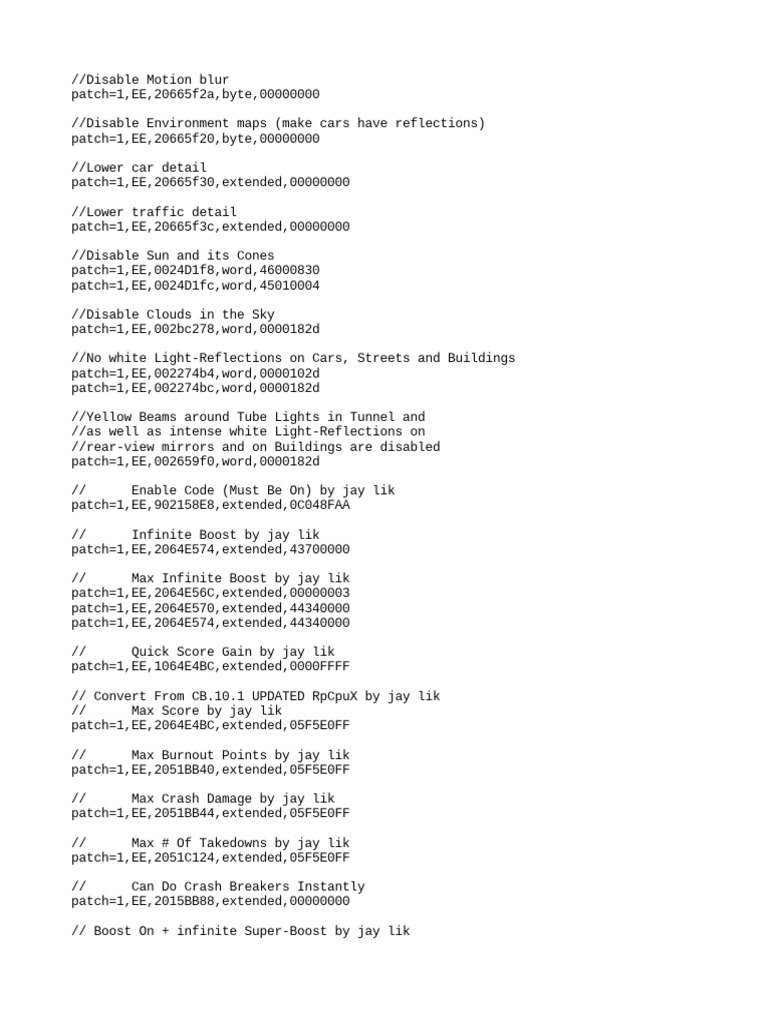 BEBF8793 Pnach | PDF