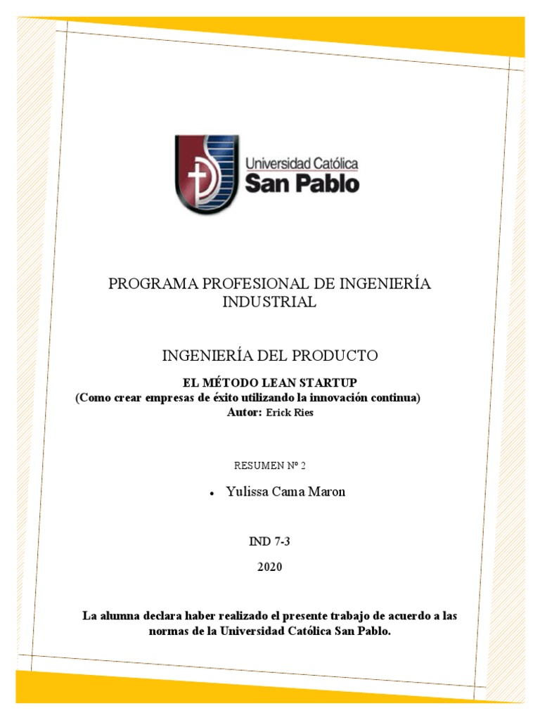 El Método Lean Startup | PDF | Empresa de inicio | Pequeñas empresas y ...