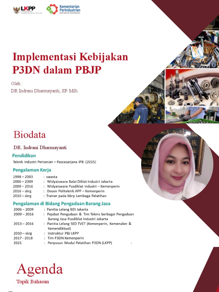 Implementasi P3DN Dalam PBJP | PDF