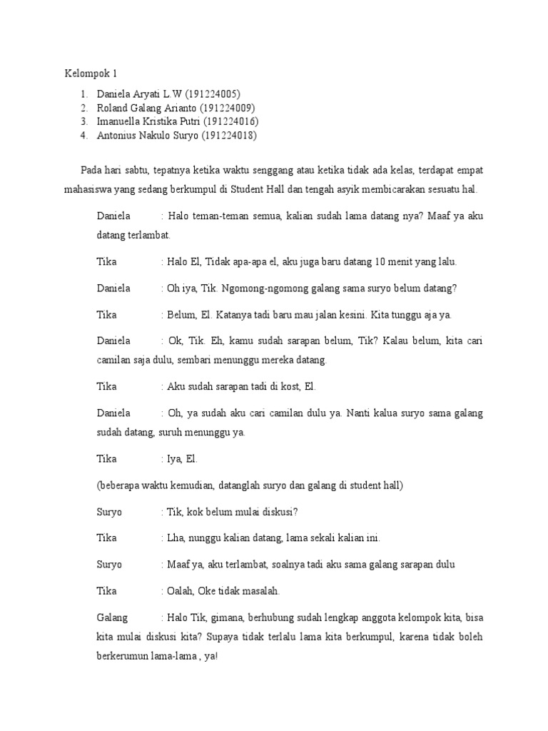 Diskusi Mahasiswa tentang Menulis Kreatif | PDF | Seni & Disiplin ...